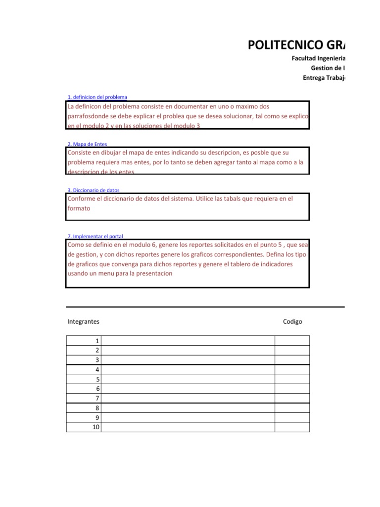 1ra Entrega Gestion de La Informacion | PDF | Logística | Toma de ...