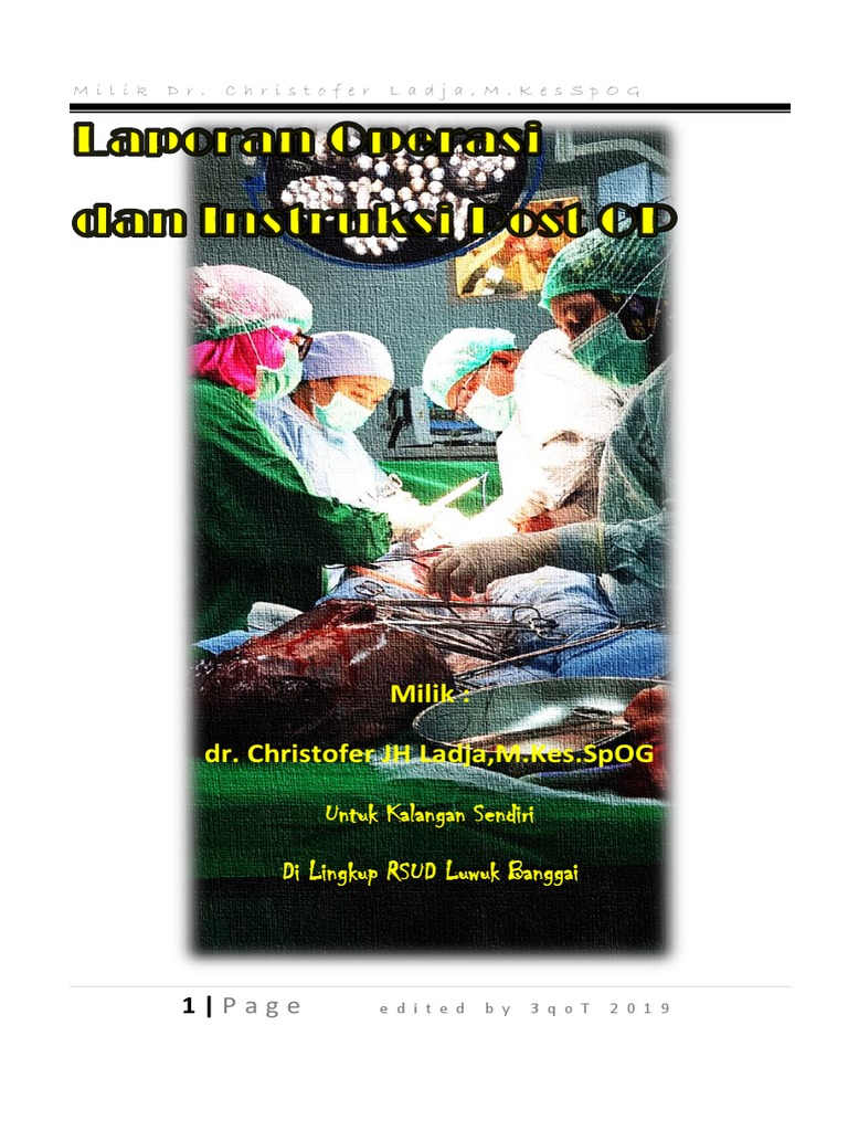 Laporan Operasi Rsud Luwuk PDF | PDF | Pengembangan Diri