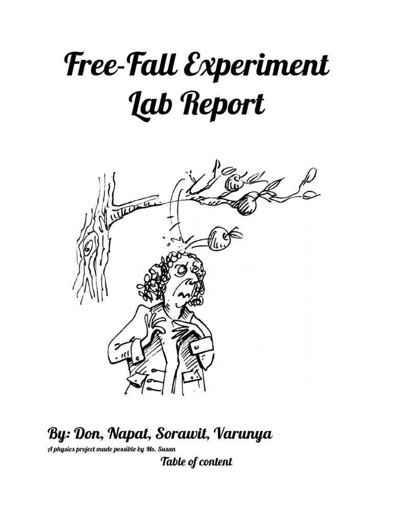 Free-Fall Lab Report | PDF | Acceleration | Force