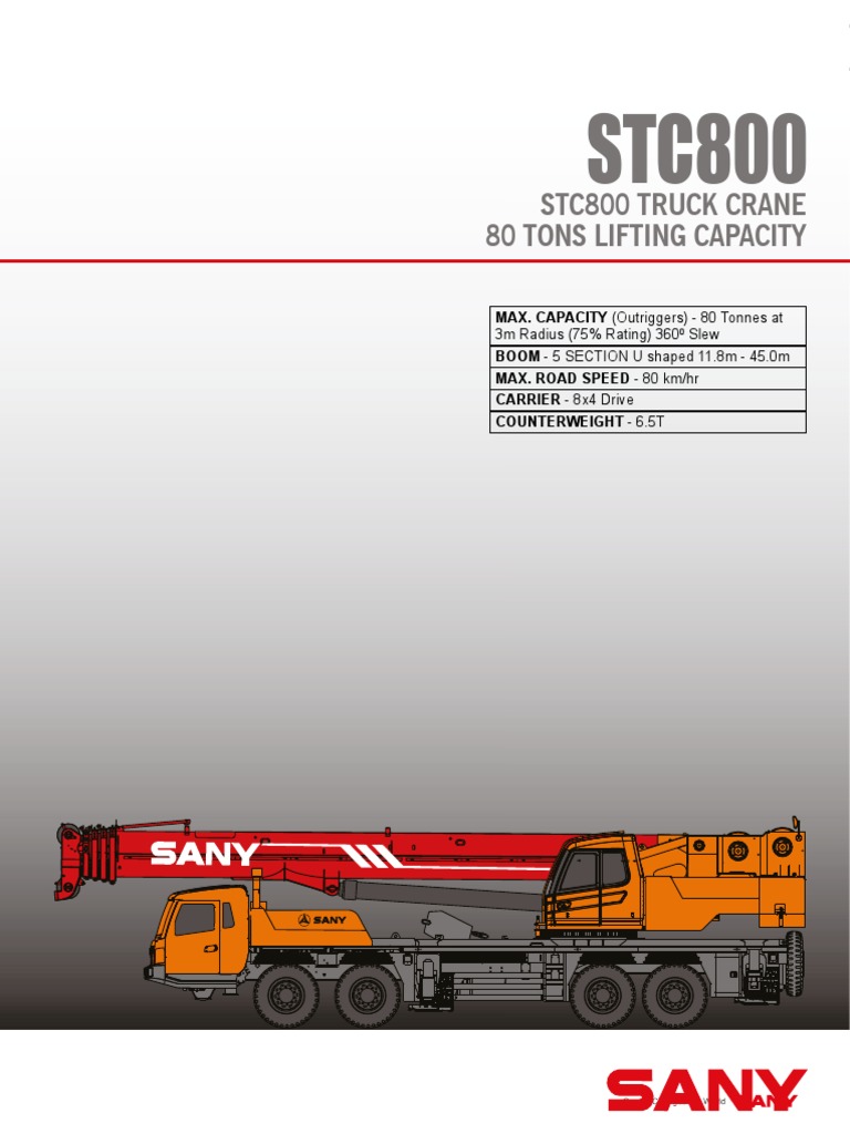 STC800 | PDF | Crane (Machine) | Transmission (Mechanics)