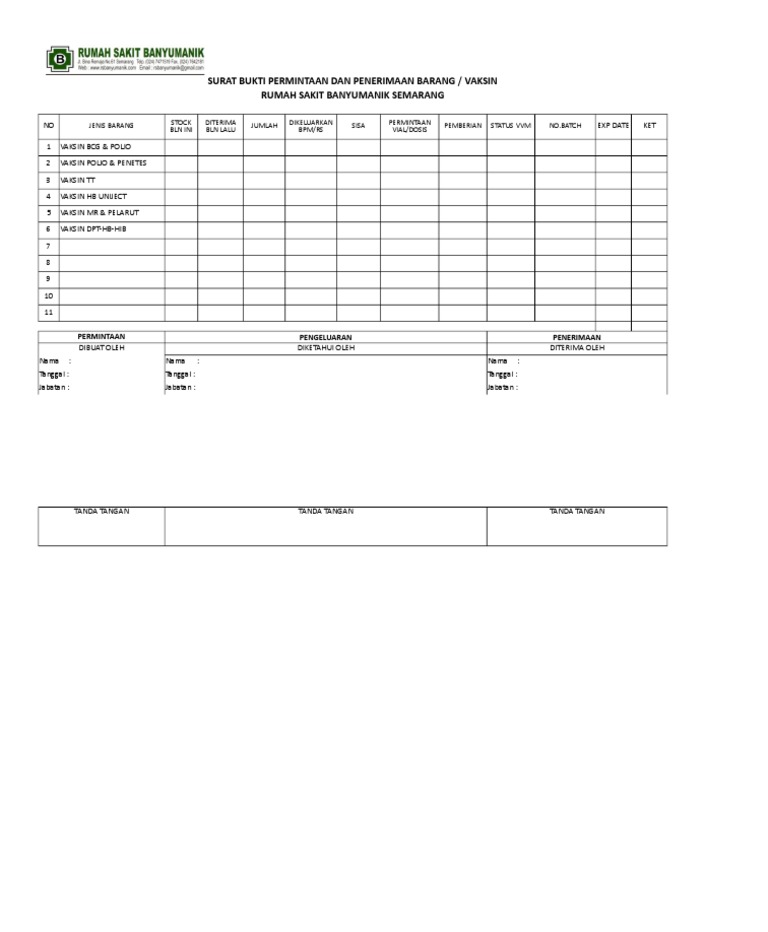 Surat Bukti Permintaan Penerimaan Barang Obat | PDF
