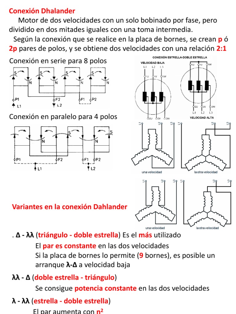 3Conex Motor Dahlander | Conversión de energía | Electromagnetismo