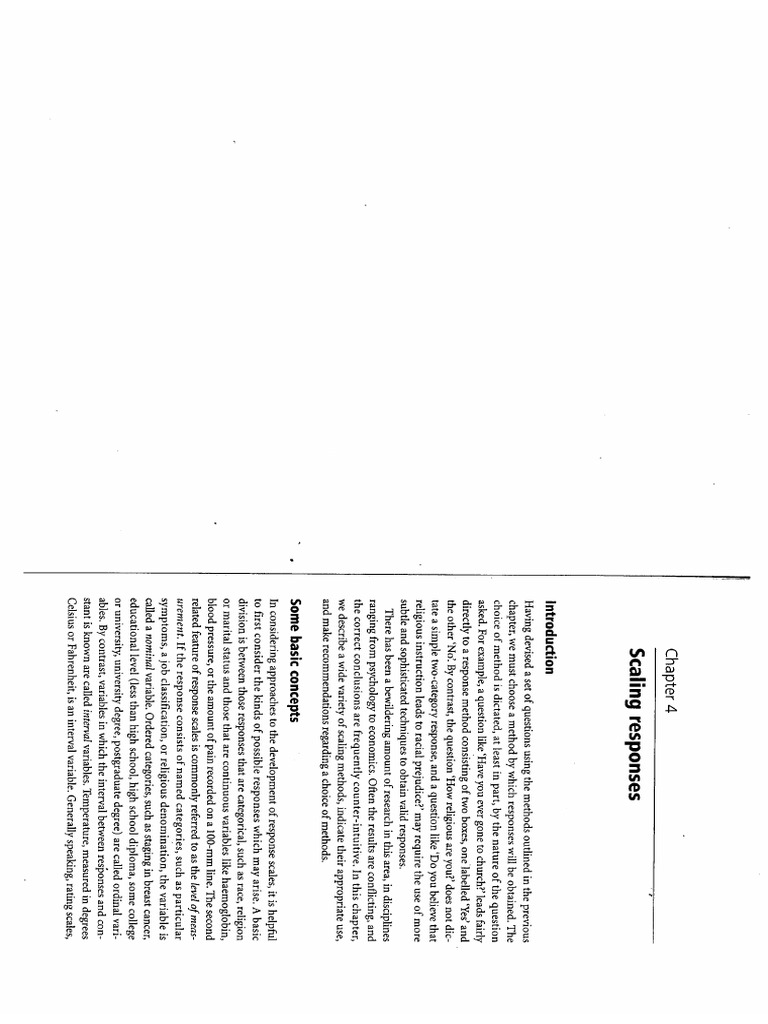 Health Measurement Scales (Streiner - Norman) Cap. 4 y 7 | PDF