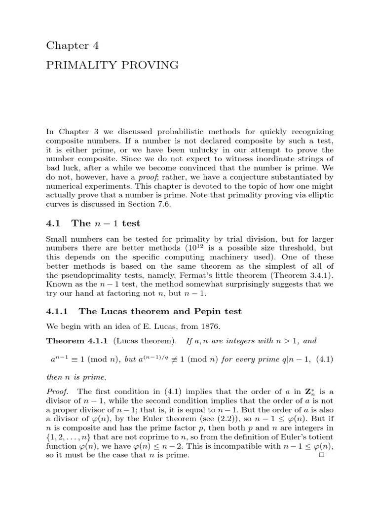 Pepin Primality Test | PDF | Prime Number | Ring Theory