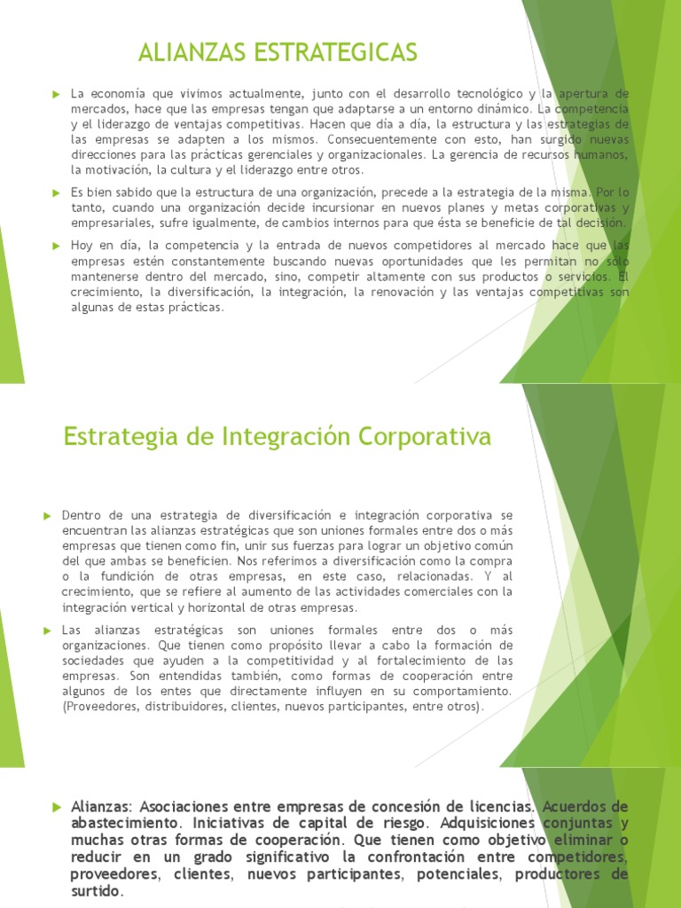 Alianza Estrategica y Joint Venture | PDF | Proyecto conjunto | Mercado ...