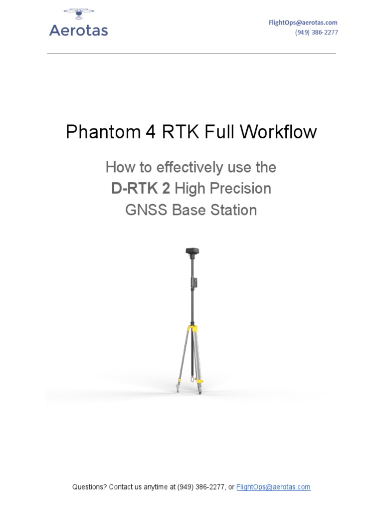 Phantom 4 RTK Workflow Guide | PDF | Surveying | Accuracy And Precision