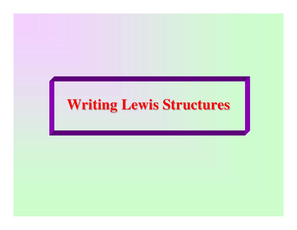 Lewis Structures for Chemistry Students | PDF | Chemical Bond | Ion