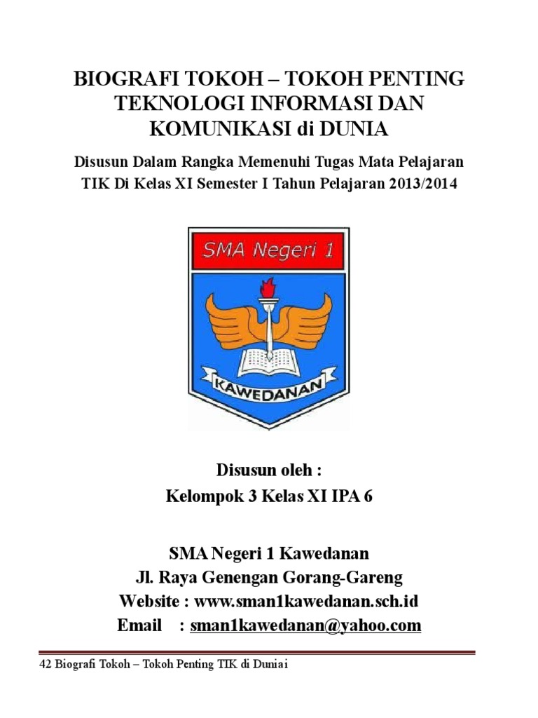 Biografi Tokoh Tokoh Penting Teknologi I | PDF | Ilmu Sosial | Seni