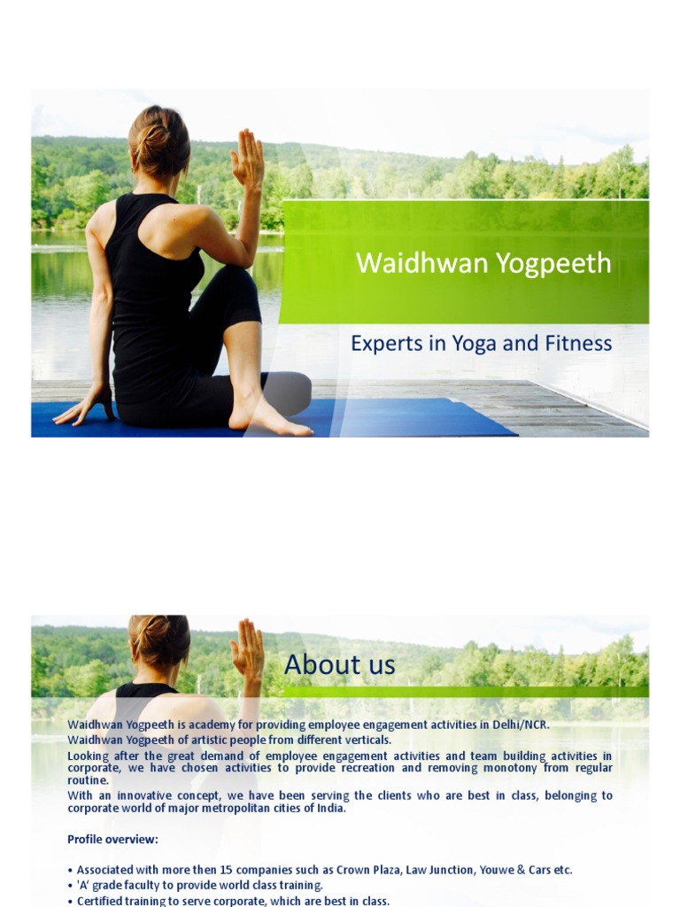 Waidhwan Yoga Proposal | PDF | Yoga | Asana