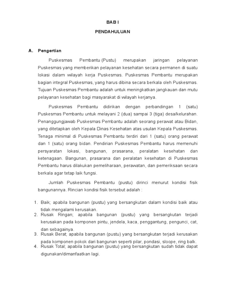 BAB I Proposal Pustu | PDF