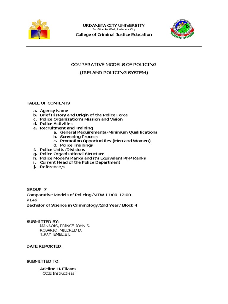 Overview of Ireland's Policing System | PDF | Law Enforcement | Crime ...