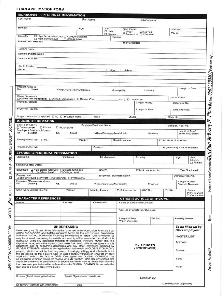 GDFI Application | PDF