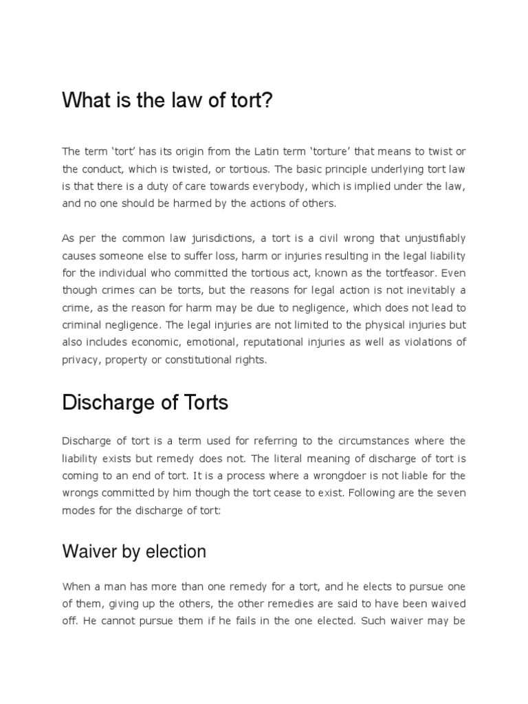 Understanding Accord and Satisfaction in Law | PDF | Tort | Jurisprudence