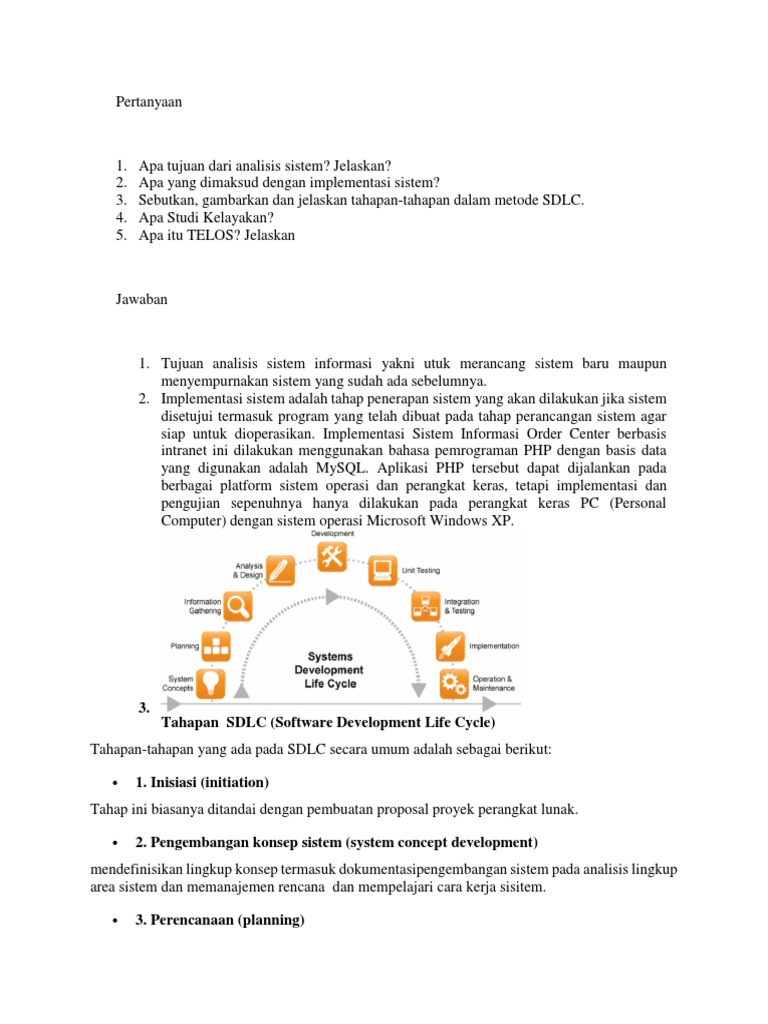Kelebihan Dan Kekurangan Metode SDLC | PDF