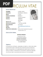 Currículum Vitae Nicole | PDF