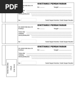 Template Kwitansi Kosong Excel | PDF