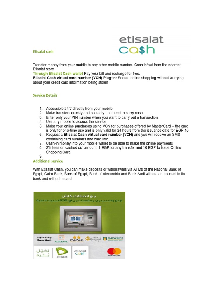 An Overview of Etisalat Cash, WE Pay, and Other Mobile Wallet Services ...