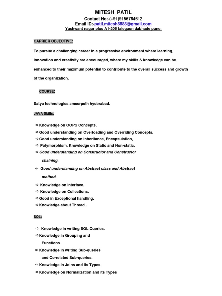 Be Final Resume | PDF | Java Servlet | Application Programming Interface