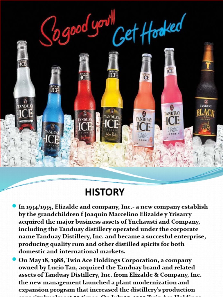 Tanduay ice marketing study | Alcoholic Drinks | Alcohol