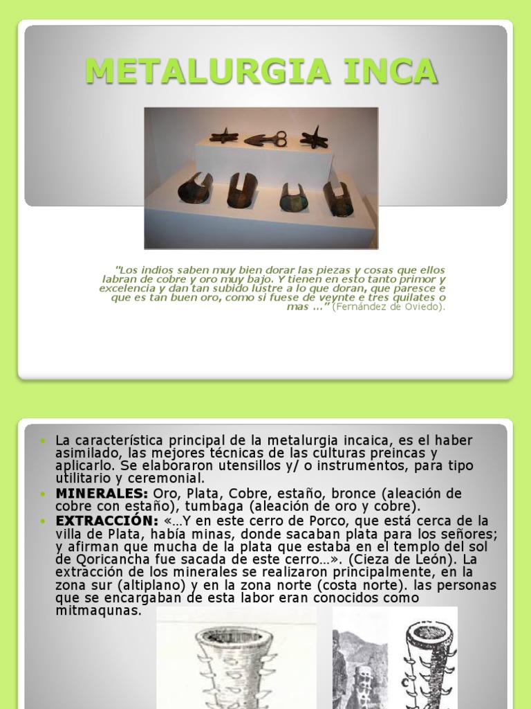 Metalurgia Inca: Técnicas y Materiales | PDF | Imperio Inca | Escultura