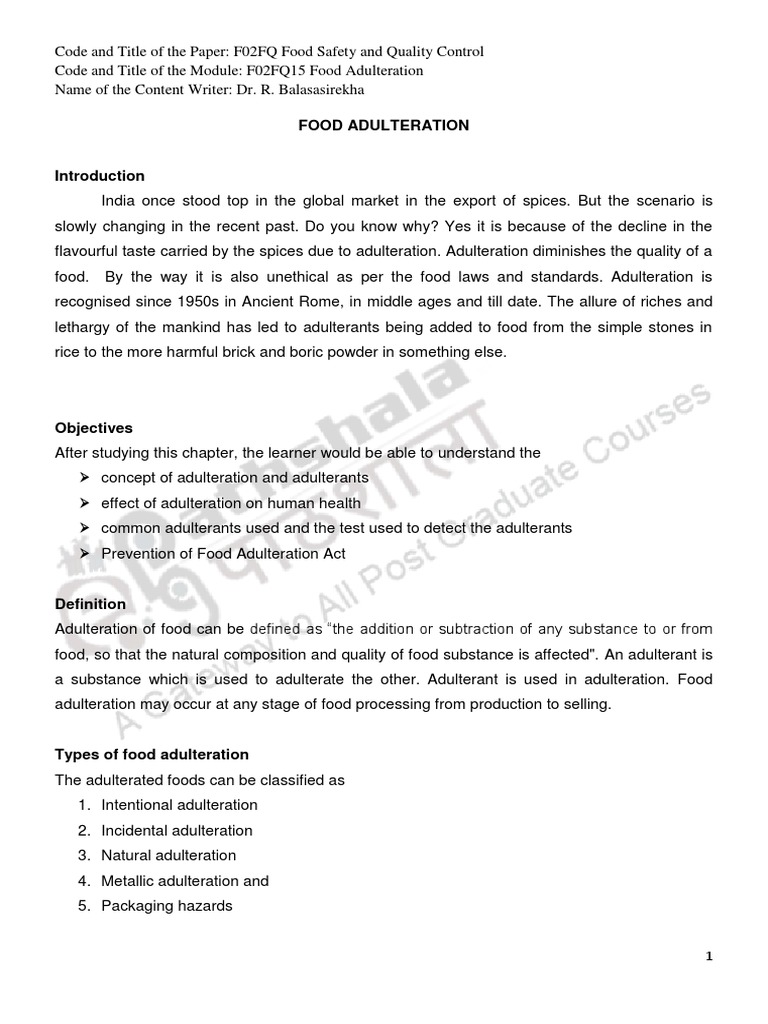 1533293623Q I | PDF | Food Safety | Foods