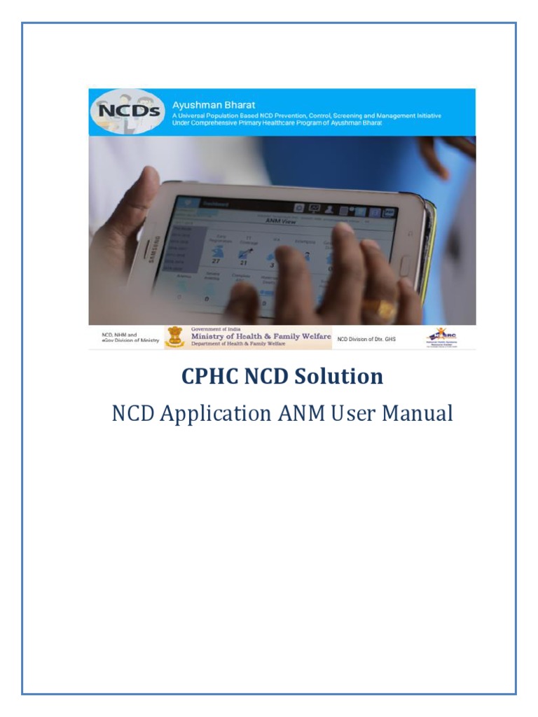 CPHC NCD Solution - NCD Application ANM User Manual PDF | PDF ...
