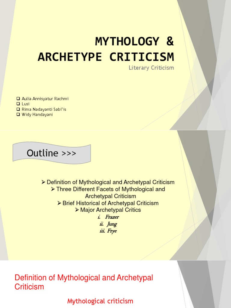 Mythology and Archetype Criticism | PDF | Archetype