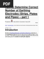 Earthing Strip Calculation PDF | PDF | Electrical Resistance And ...