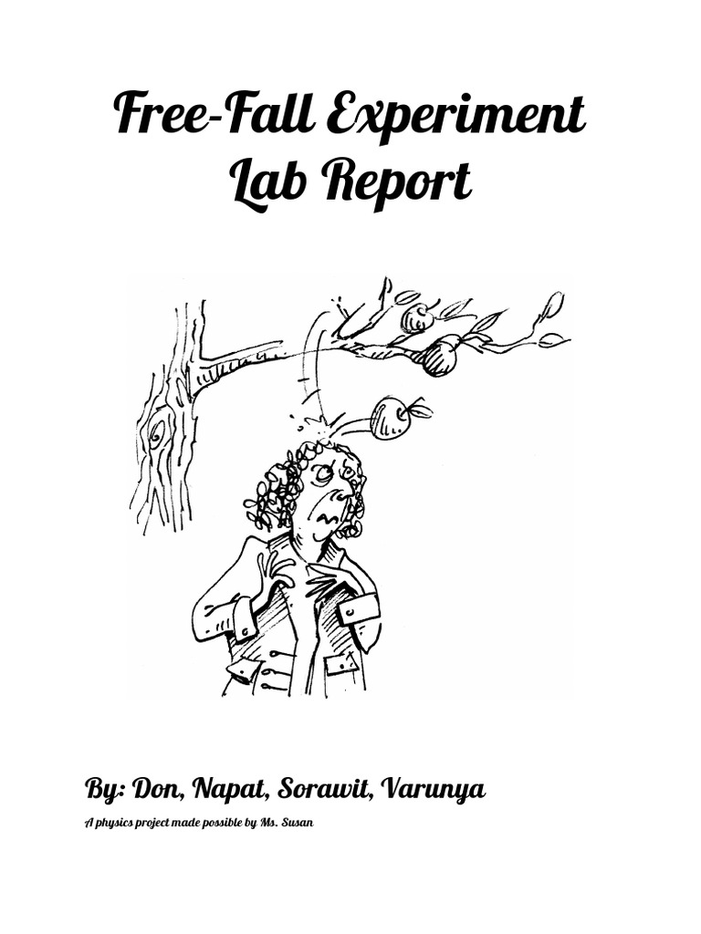 Free-Fall Lab Report | PDF | Gravity | Force