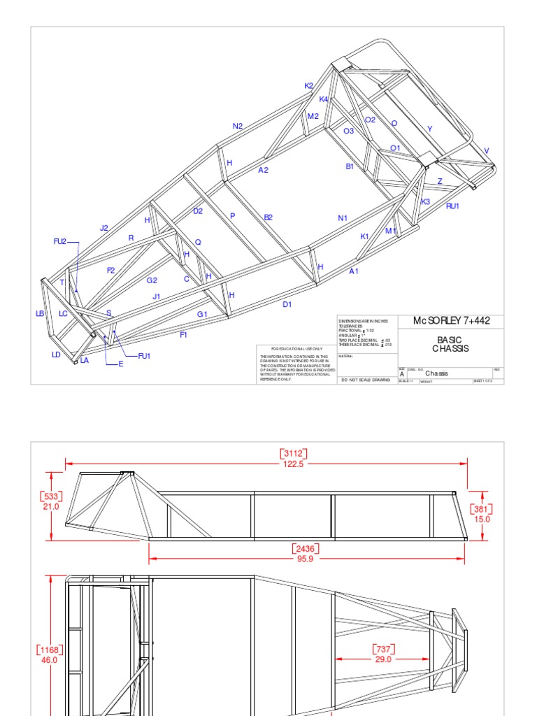 McSorley Chassis: An Engineering Drawing Depicting the Critical ...