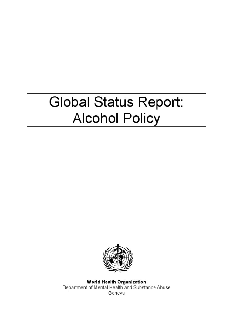 Alcohol Policy Report | PDF | Social Science