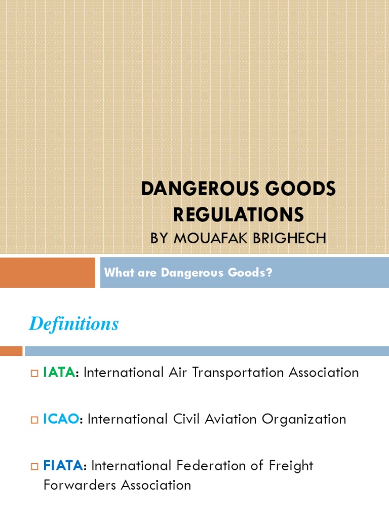 DG Regulations | PDF | Dangerous Goods | Packaging And Labeling