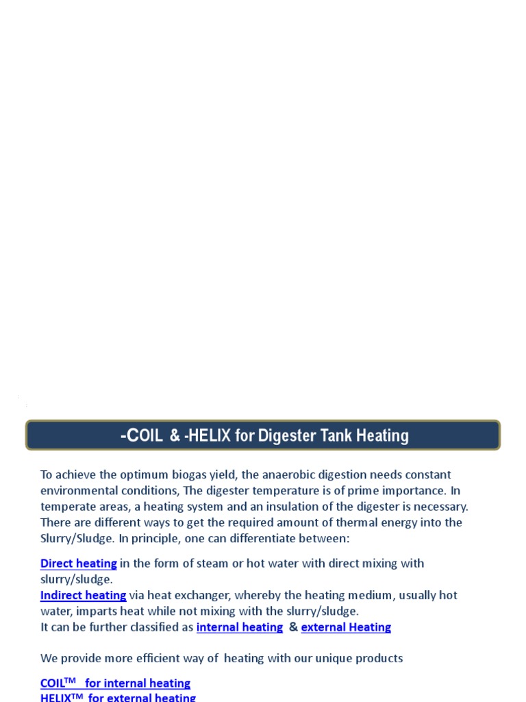 Digester Heating | PDF | Anaerobic Digestion | Heat Exchanger