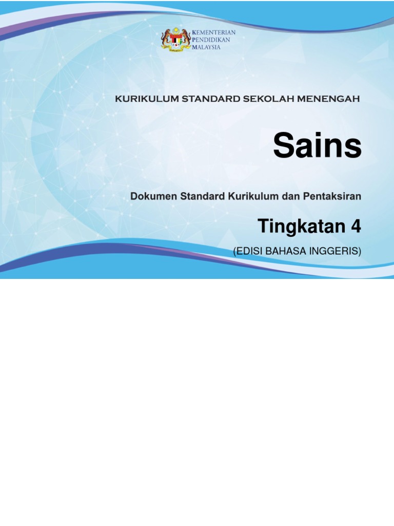 DSKP KSSM Science Form 4 | PDF | Bisnis | Seni
