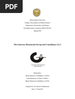 Feasibility Report On Restaurant | PDF | Expense | Restaurants