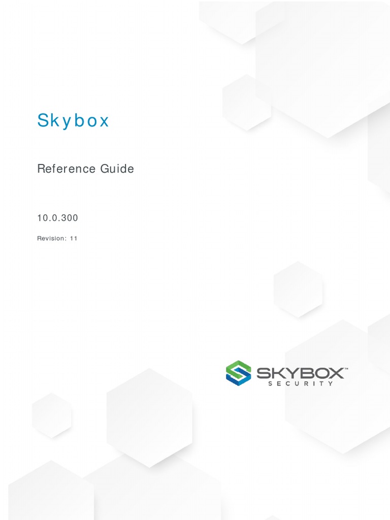 Skybox ReferenceGuide V10!0!300 | PDF | Juniper Networks | Password