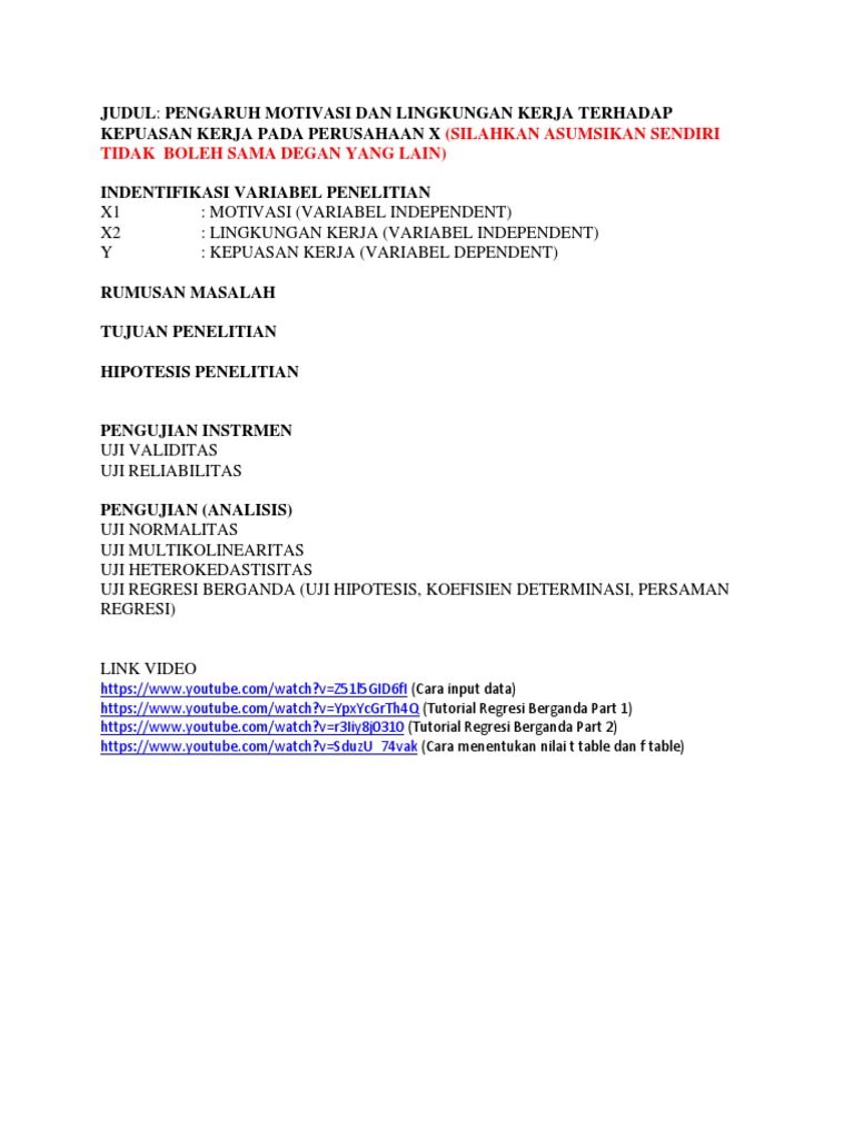 Contoh - Interpretasi Hasil Olah Data SPSS | PDF | Metode & Bahan Ajar
