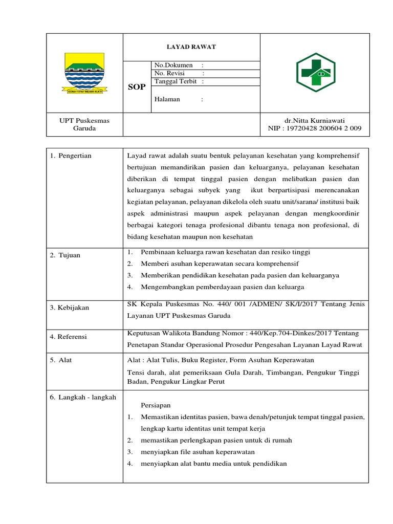 Sop Layad Rawat | PDF | Sains & Matematika