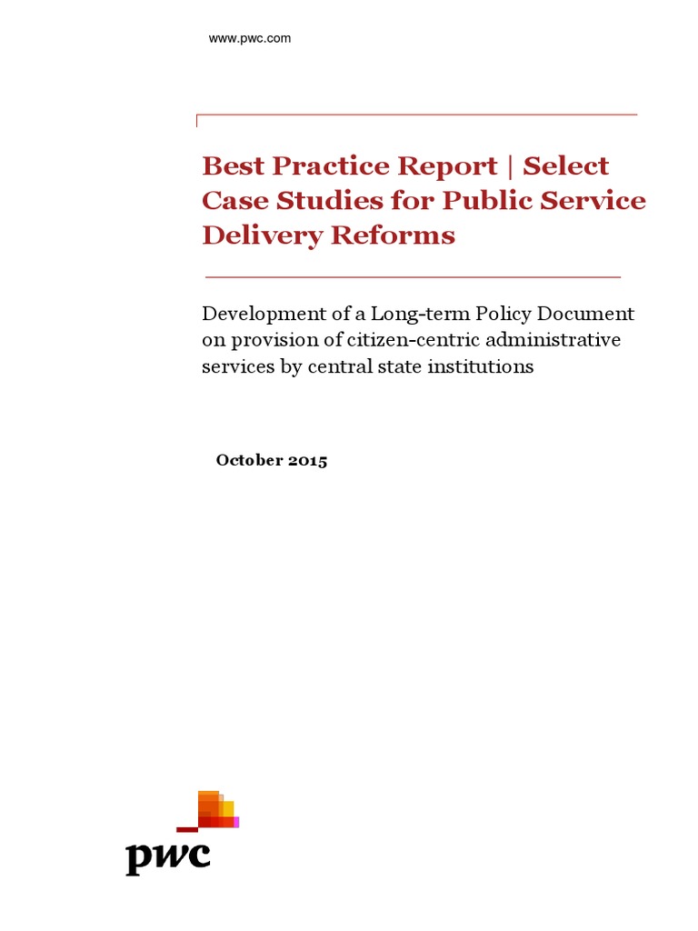 UNDP - Best Practices Report - PWC - Final PDF | PDF | E Government | Taxes