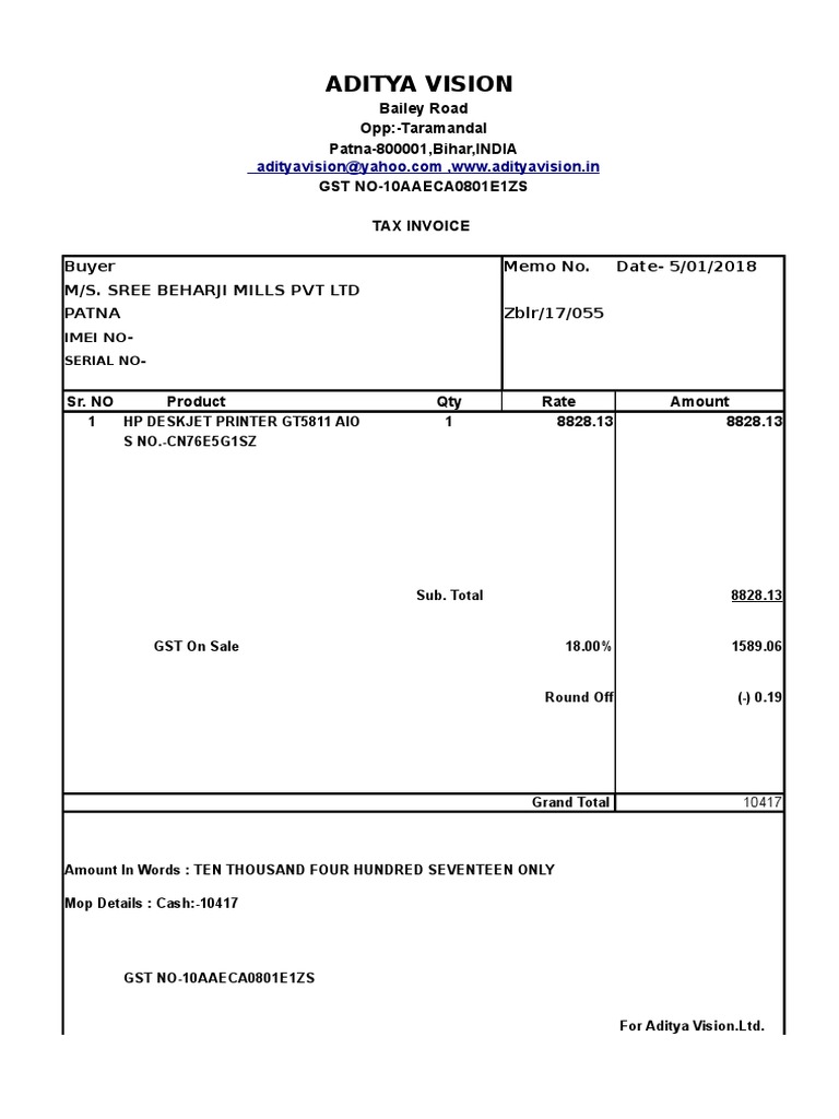 HP Printer | PDF | Business Documents | Invoice