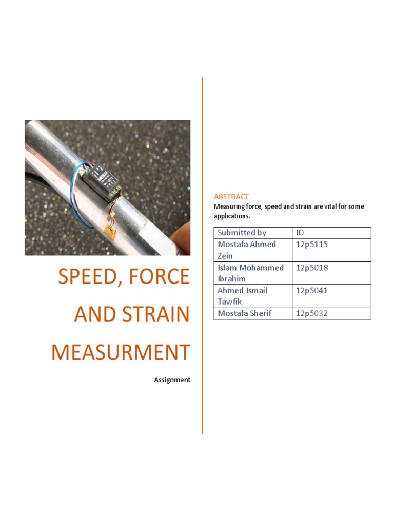 Force Measurement Techniques Explained | PDF | Weighing Scale ...