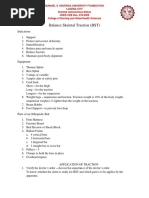 Balanced Skeletal Traction Procedure Guide | PDF | Clinical Medicine