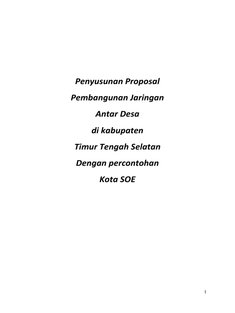 Jaringan Internet Desa Soe | PDF
