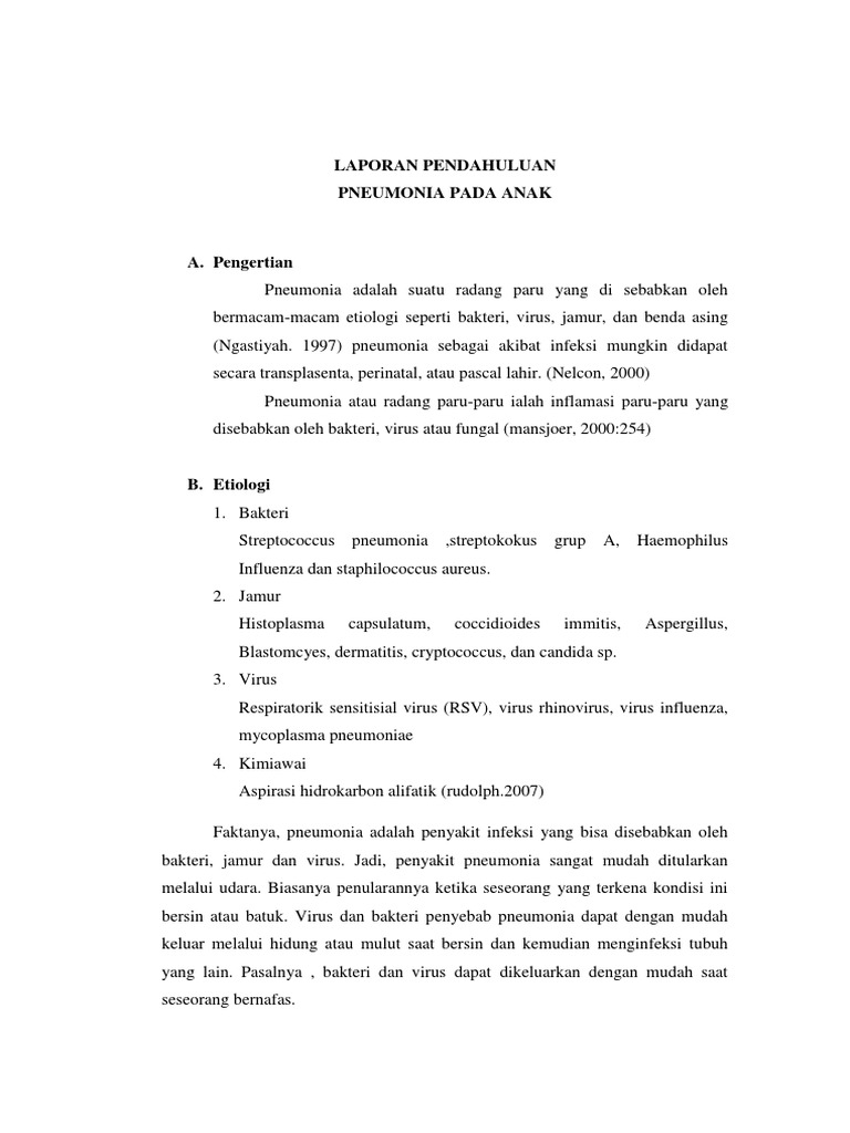 Laporan Pendahuluan | PDF