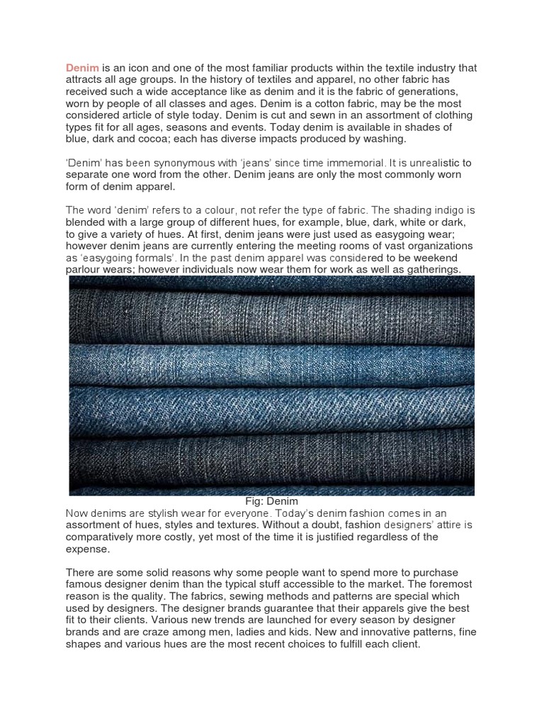 Denim | PDF | Dyeing | Bleach