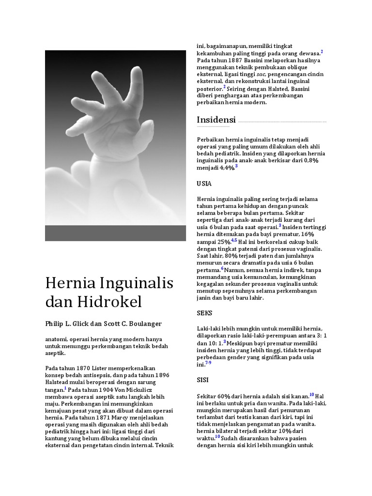 Hernia Inguinalis Dan Hidrokel | PDF