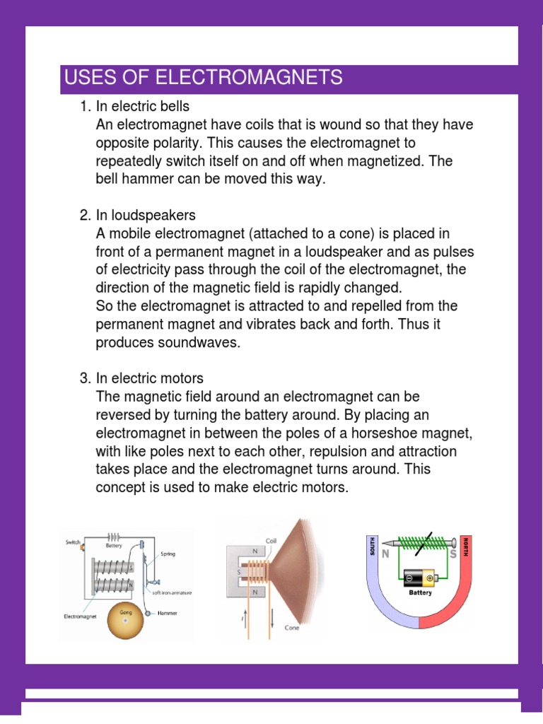 Uses of Electromagnets | PDF