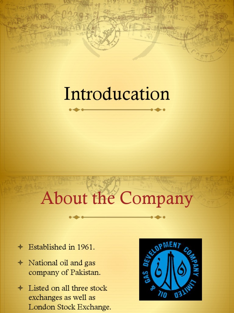 Introducation To The GDCL | PDF | Price Of Oil | Petroleum