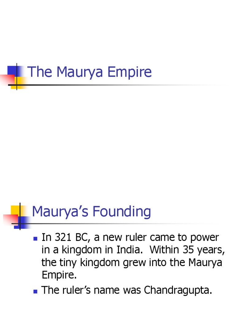 4.4 - The Maurya Empire | PDF | Ashoka | Asia