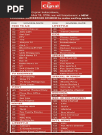 Updated Sky Cable Channel List | PDF | Television Network | Broadcasting